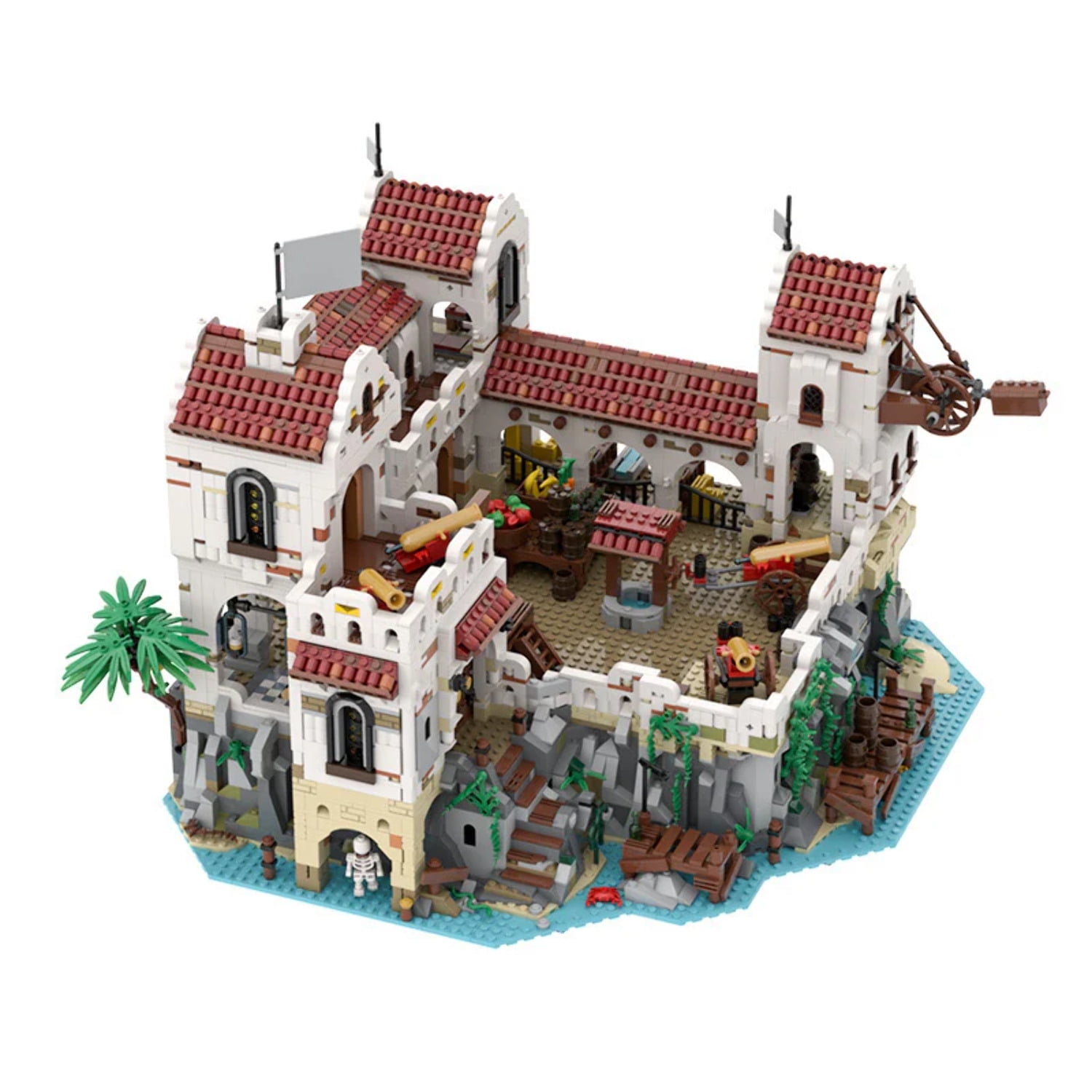 Classic Architectural Series Pirate Building Blocks In Barracuda Bay ...