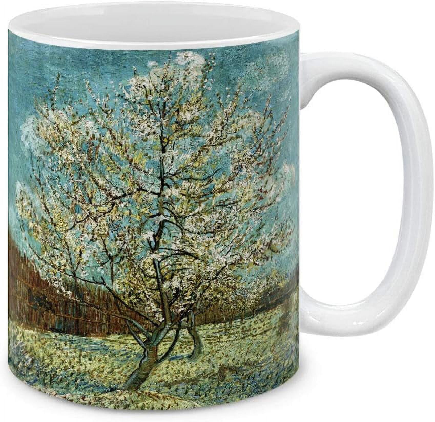 Classic Art The Peach Tree By Vincent Van Gogh Ceramic Coffee Mug Tea ...