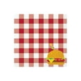Classic BBQ 16 Ct Lunch Napkins Summer Party Red Gingham Burger ...