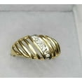 Classic Band 14K Yellow Gold Plated 2Ct Round Cut Simulated Diamond ...