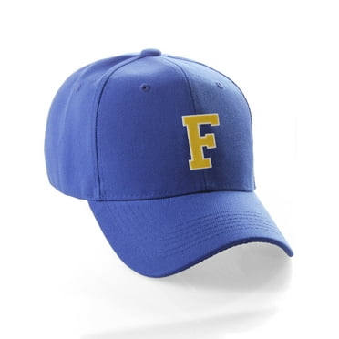 Classic 3D Raised Initial Letters A to Z Structured Baseball Hat Cap ...