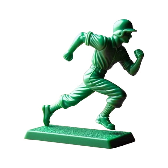 Classic Baseball Player Toy Soldier Statue Set for Home and Desktop ...