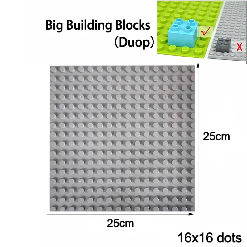 Classic Baseplate 50X50 32X32 16X32 16X16 Dots Building Blocks Bricks ...