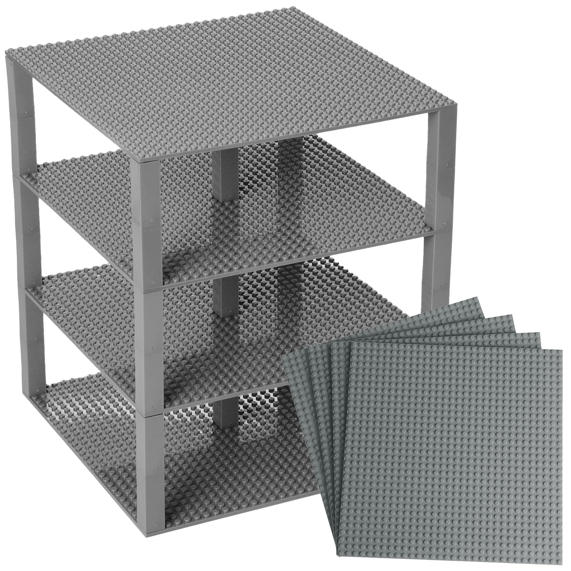 Strictly Briks Classic 10"x10" Baseplates Brik Tower | 4 Baseplates, 30 ...