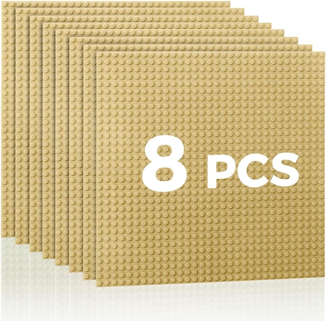 Classic Baseplates Building Plates-8 Pack 10" x 10" Building Boards,100 ...