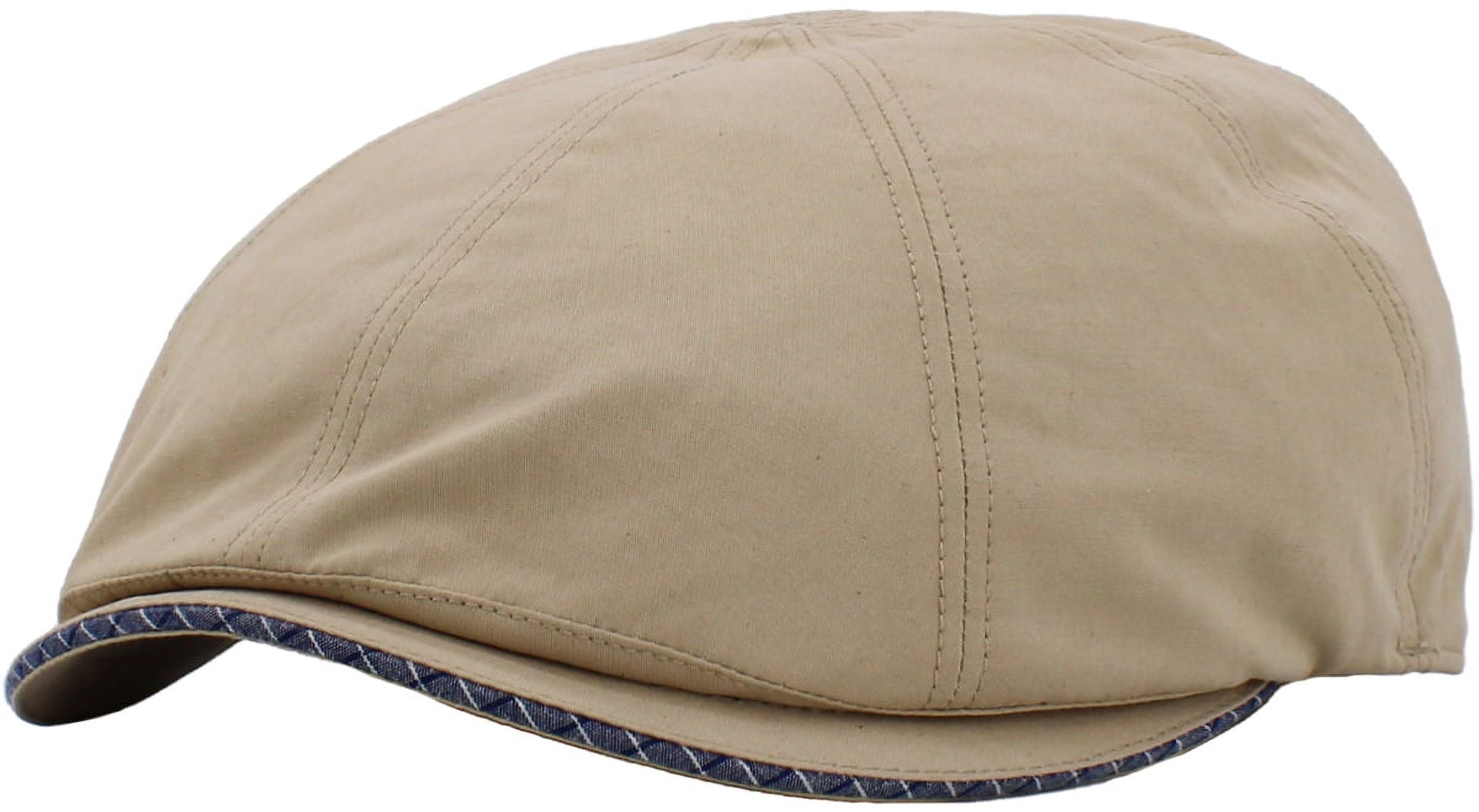 Classic Basic Solid Ivory S/M Plaid Brim Newsboy Ivy Gatsby Cabbie ...