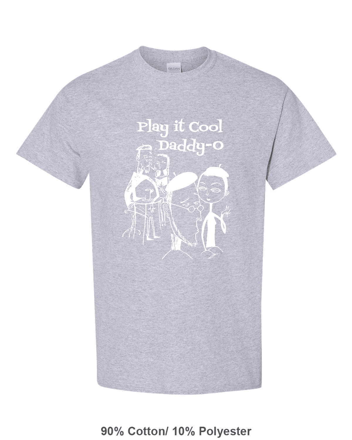 Classic Beatnik Era Inspired Retro Quote Play It Cool Daddy O Funny ...