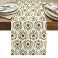 Classic Bees Table Runner Summer Spring Floral Animals Wooden ...