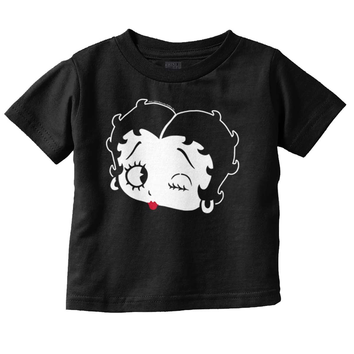 Classic Betty Boop Cartoon Head Wink Youth T Shirt Tee Girls Infant ...