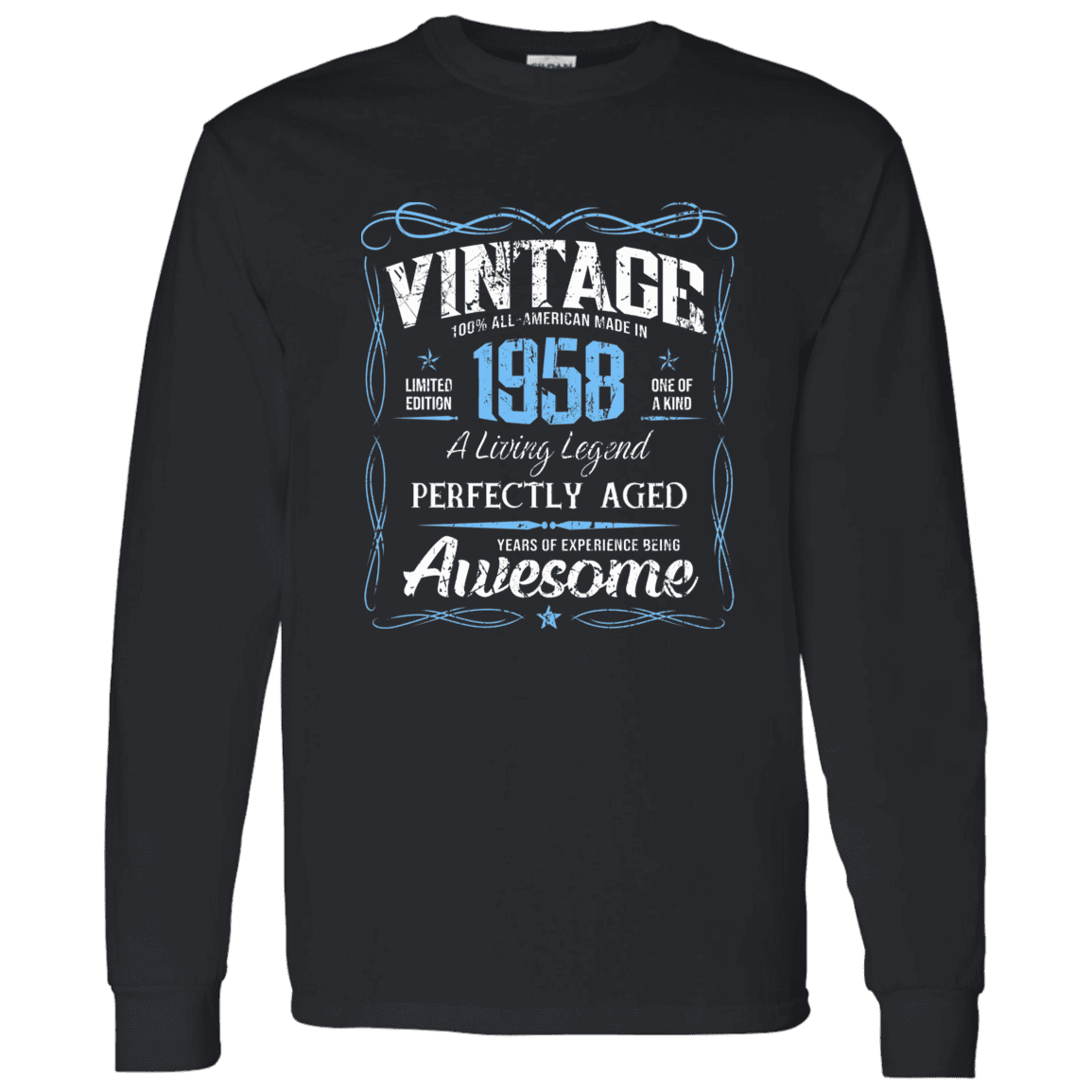 Classic Birthday Made In 1958 68 Years Old 68Th Bday Vintage ...