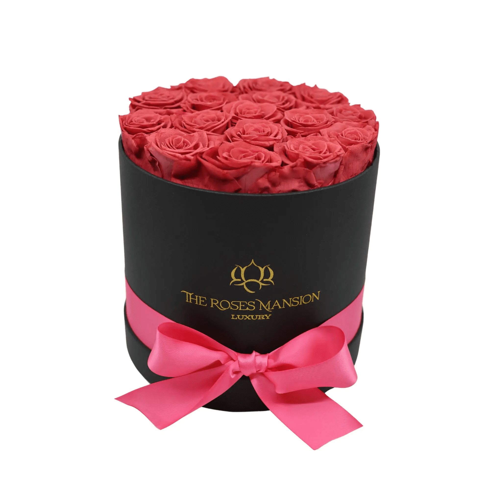 Classic Black Box | Hot Pink Roses - Walmart.com