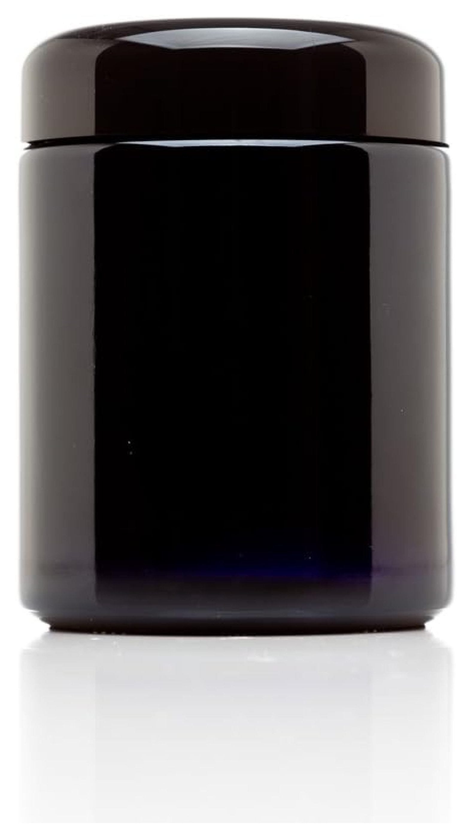 Classic Black Glass Jar 250 ml (8.3 fl oz) Ultraviolet Airtight Smell ...
