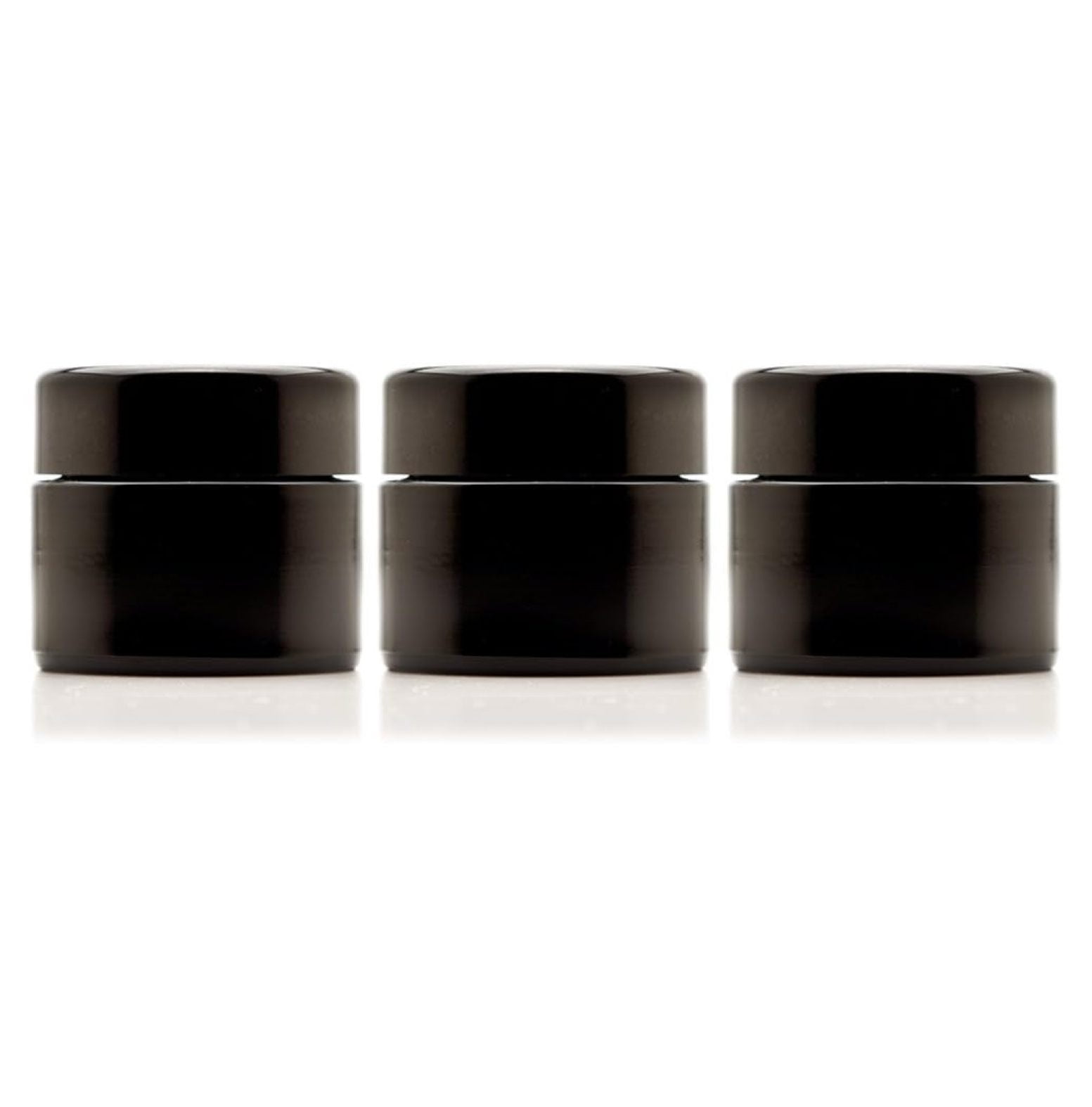 Classic Black Glass Jar 30 ml (1 fl oz) Ultraviolet Airtight Smell ...
