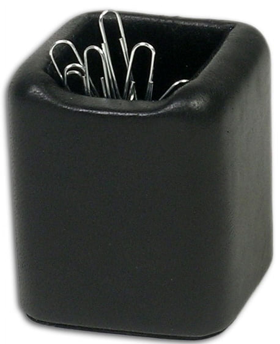 Classic Black Leather Paper Clip Holder - Walmart.com