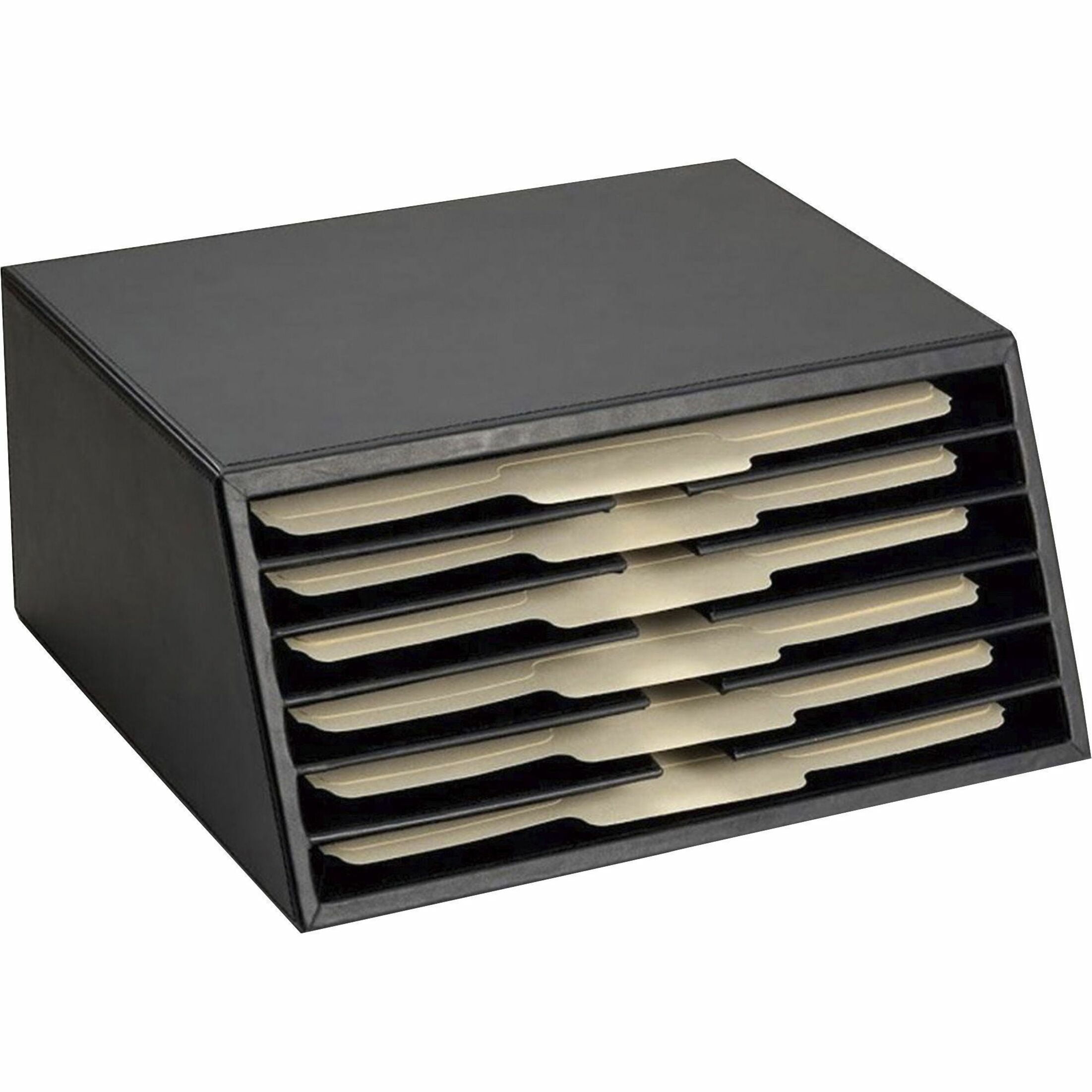 Classic Black Leather Vertical Letter Sorter - Walmart.com