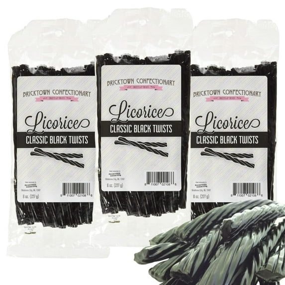 Classic Black Licorice Pack of MDA05 3 - Old Fashioned Candy, Fat-Free ...