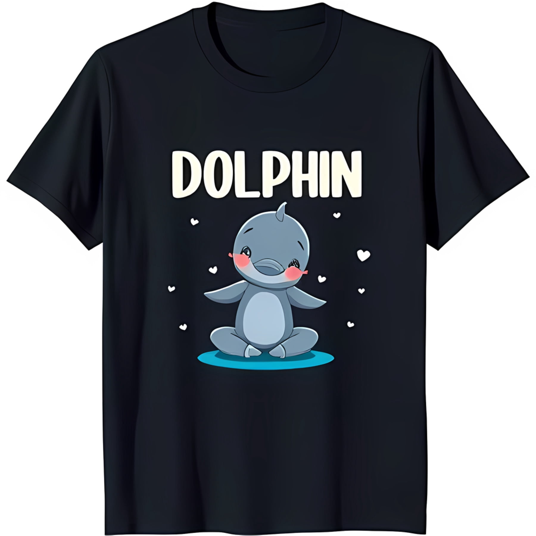 Classic Black Neck Tee with Eye Catching Chest Graphic Relaxed Fit ...