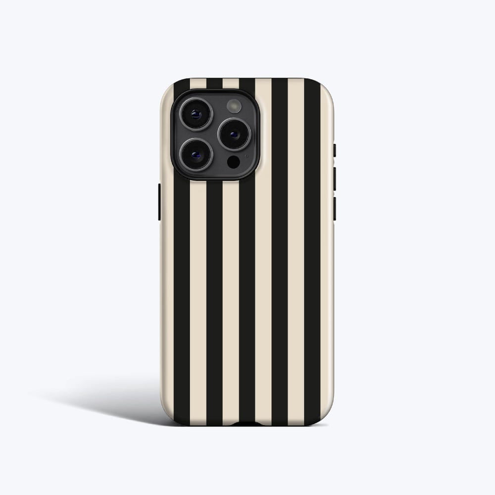 Classic Black Stripes Minimal Phone Case for iPhone 11-17 Pro Max ...