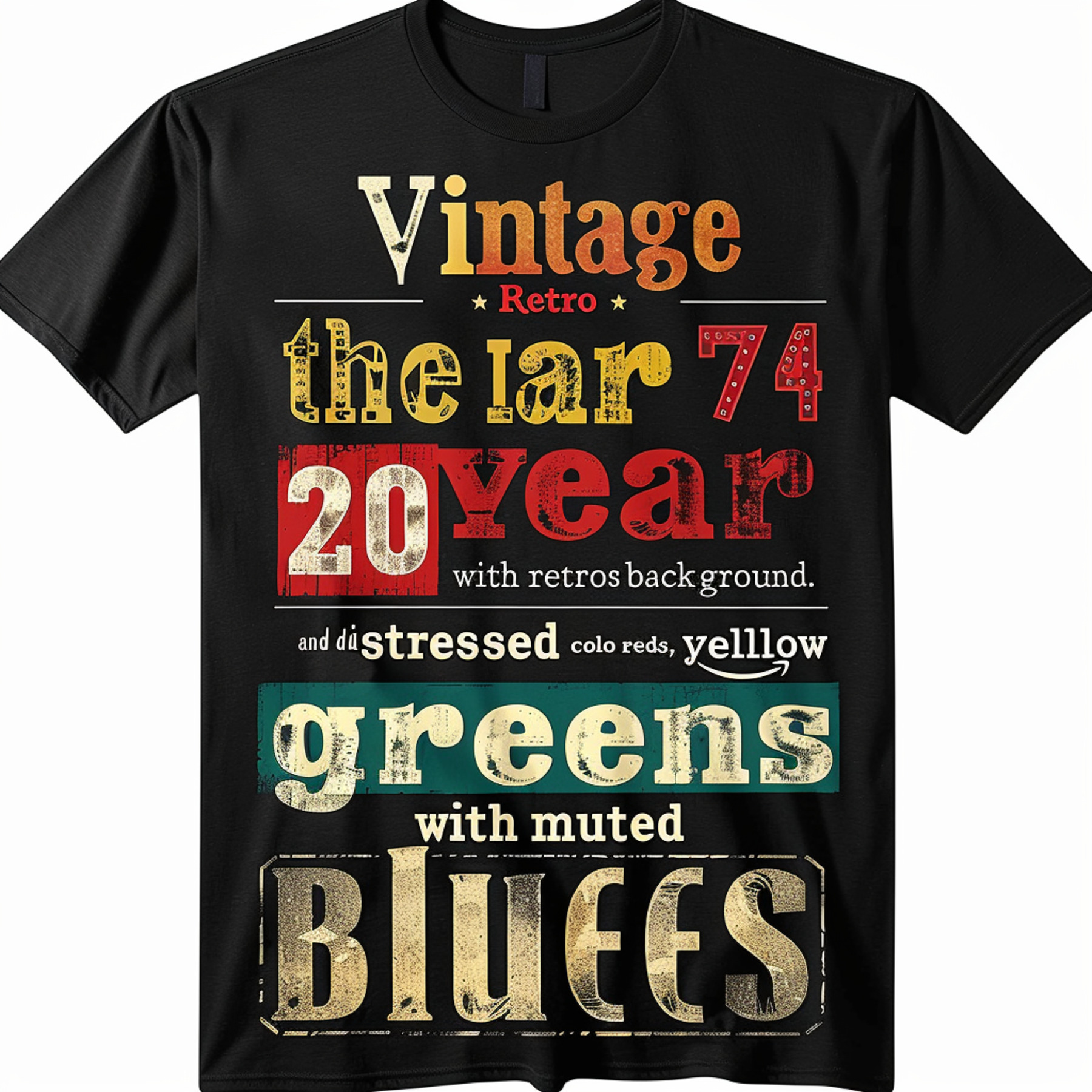 Classic Black Tee Collection: Timeless Vintage Designs with Effects and ...