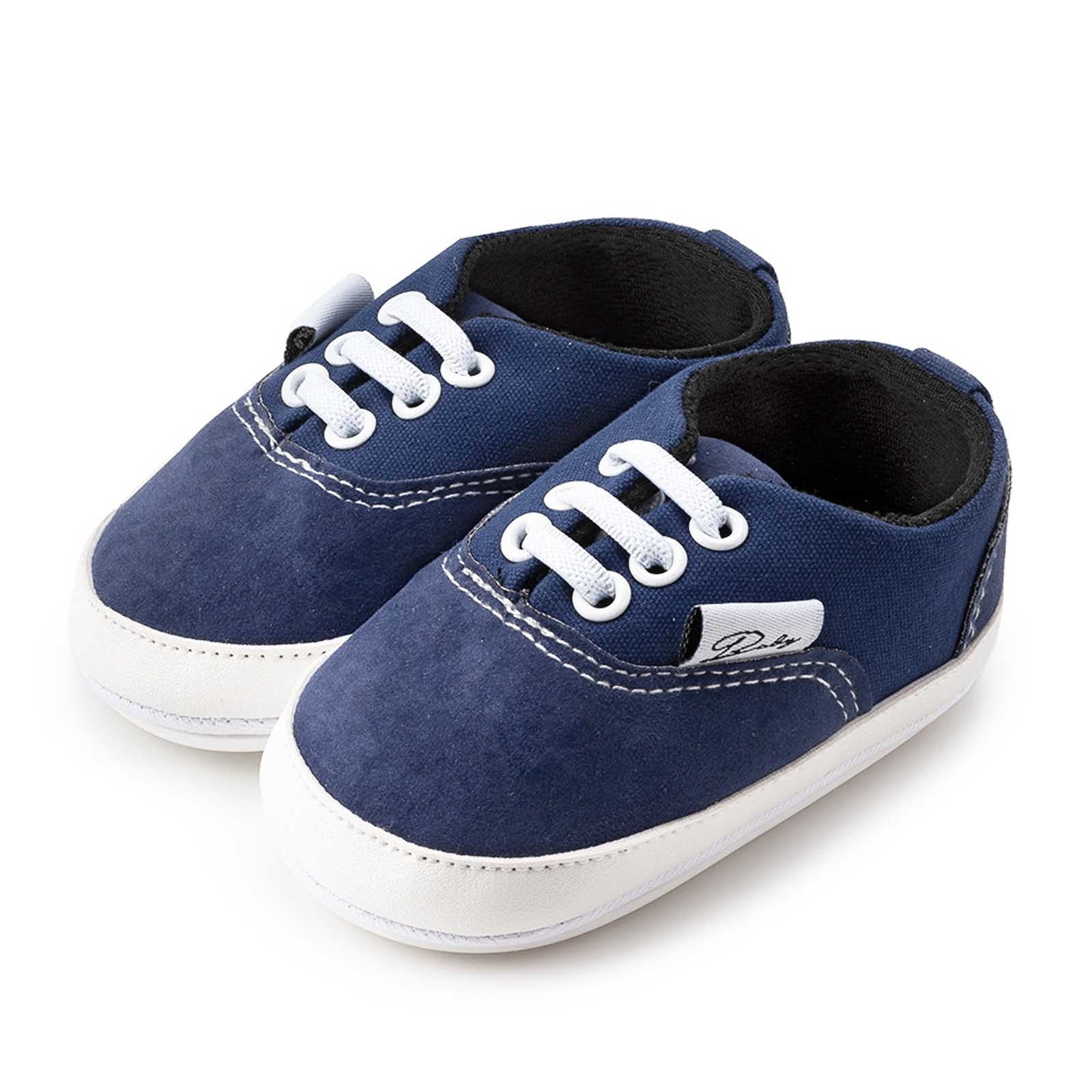 Classic Black Toddler Walking Shoes with Soft Rubber Sole for Safe ...