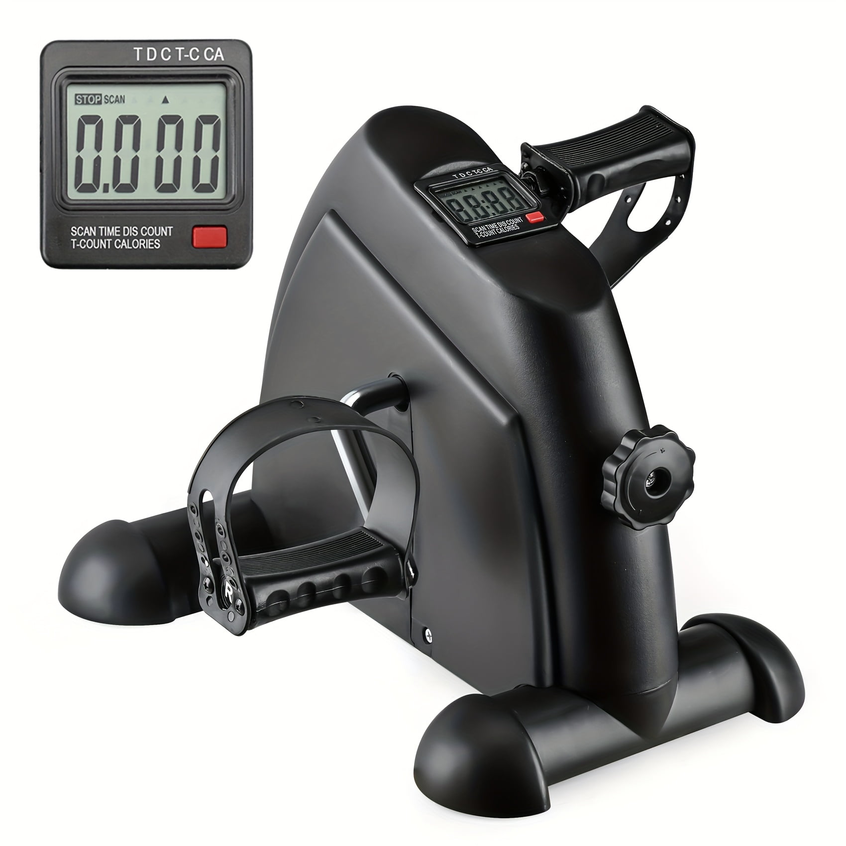 Classic Black & White Exercise Bike for Seniors & Rehabilitation - No Battery, Home Fitness ...