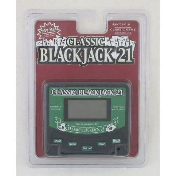 Classic Blackjack 21 Handheld Electronic Game - Digital Casino Travel ...