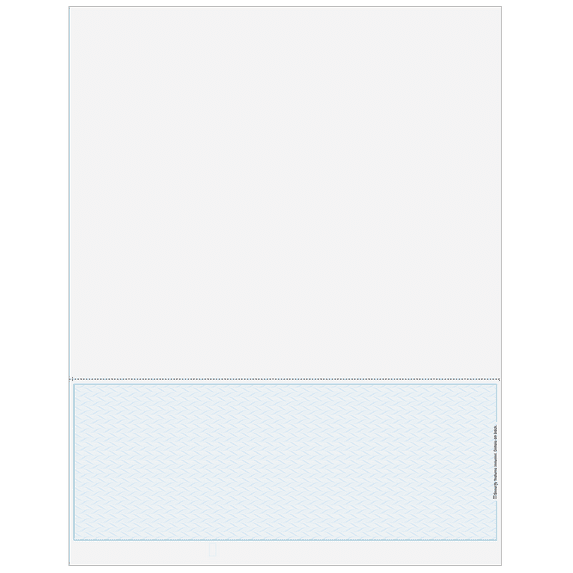 Classic Blank Bottom Business Check with Herringbone Background, Blue ...