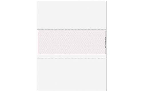 Classic Blank Middle Check, Blank Computer Check Paper with Burgundy ...