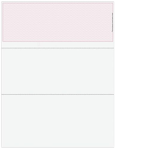 Classic Blank Top Check, Blank Computer Checks with Burgundy ...