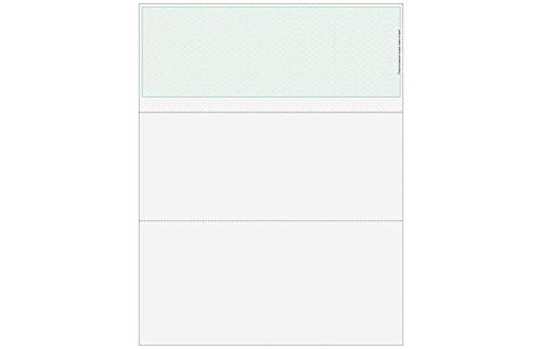 Classic Blank Top Check, Blank Computer Checks with Green Herringbone ...