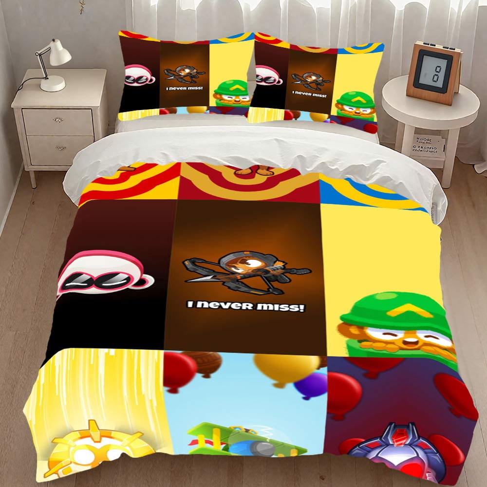 Classic Bloons TD Tower Defense Duvet Cover Bed Sheet- All Season ...