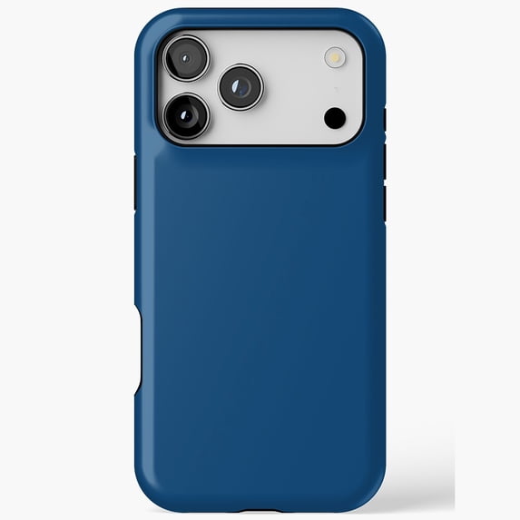 Classic Blue Pantone Solid Rich Royal Tough iPhone Case 17 11 12 13 14 ...
