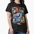Classic Blue Steam Locomotive Network Transit Engine Grid Design Tee T ...