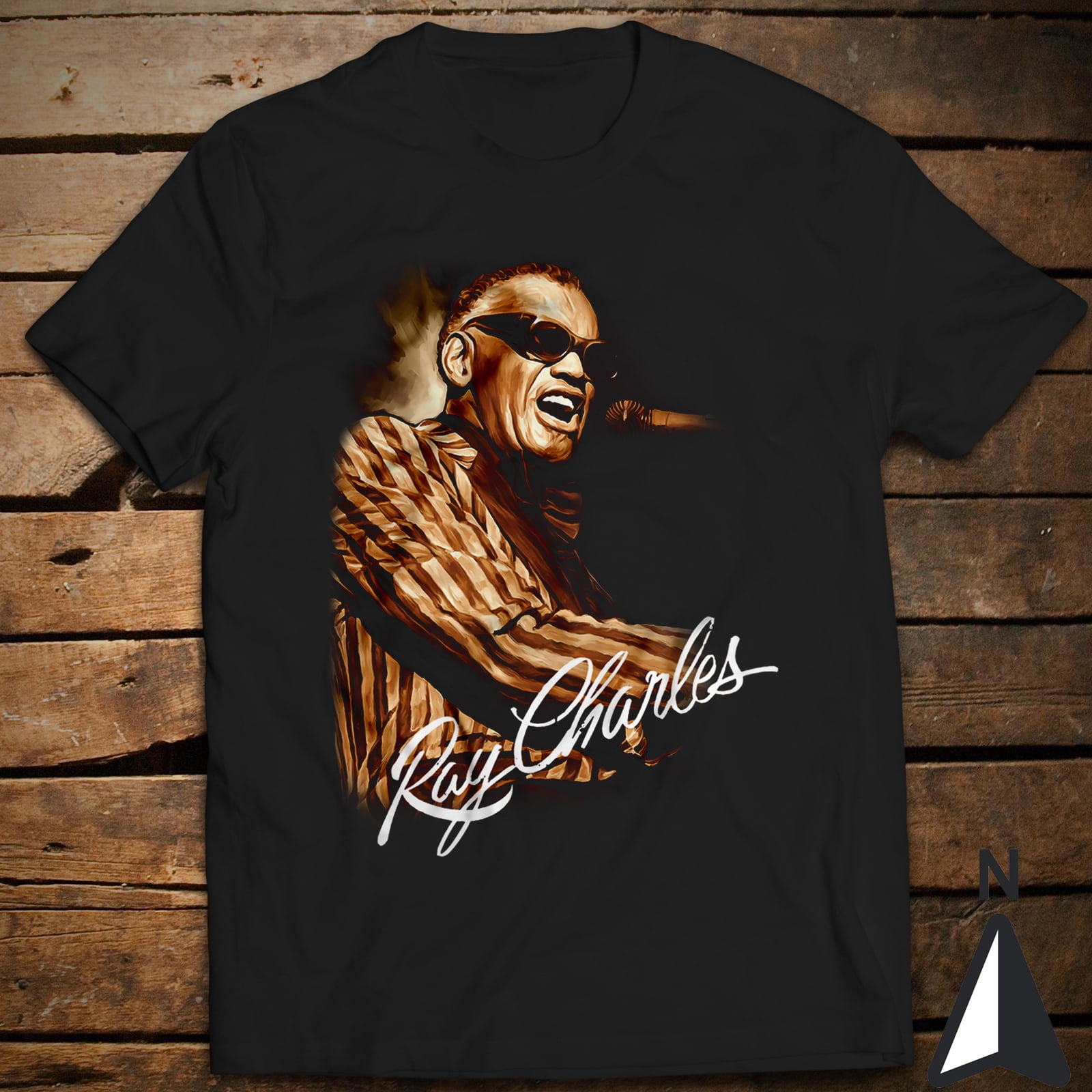 Classic Blues Music T-Shirt The Sensational Ray Charles More Music From ...