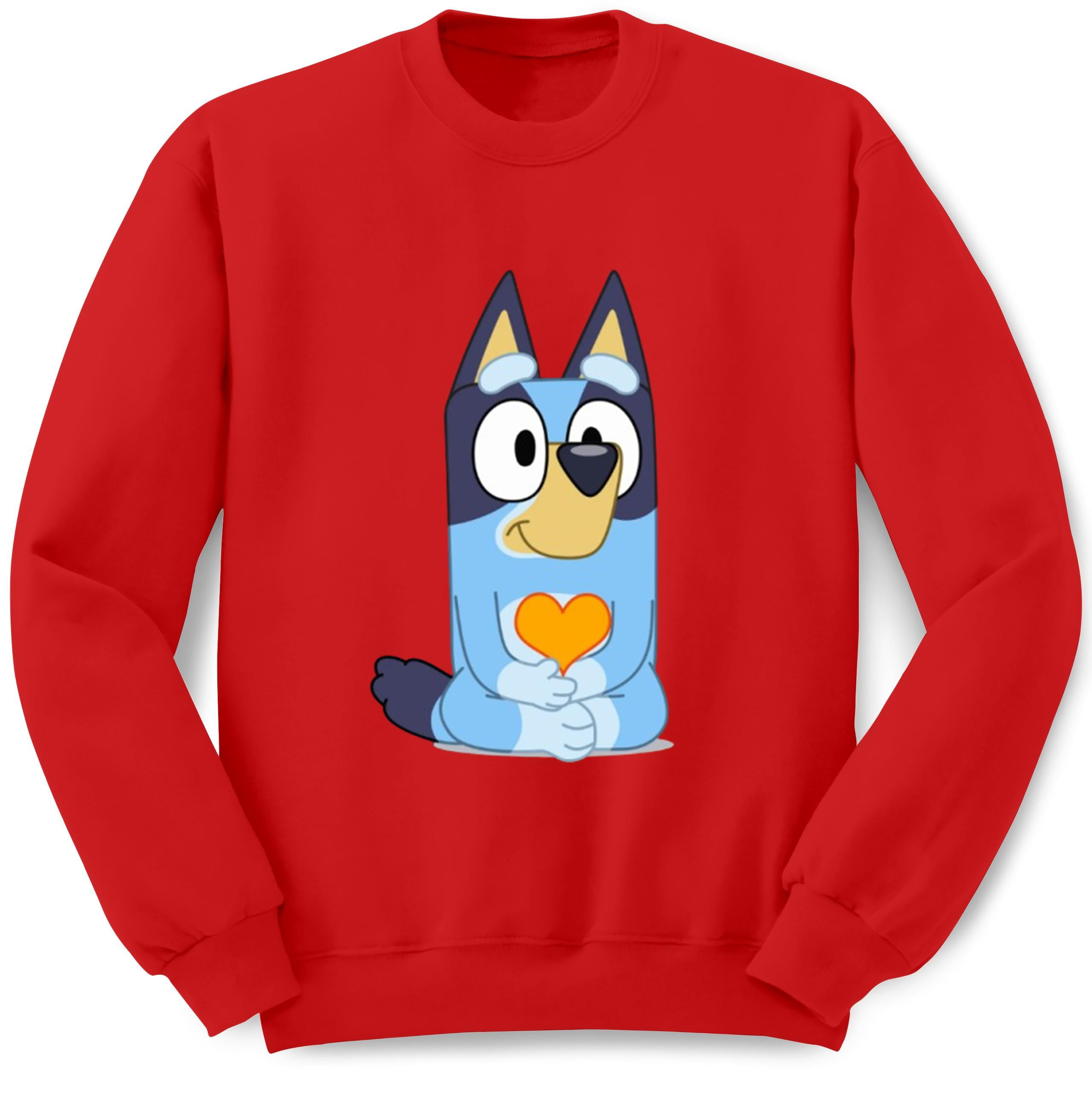 Classic Bluey With Heart Artwork Shirt - Limited Edition - Walmart.com