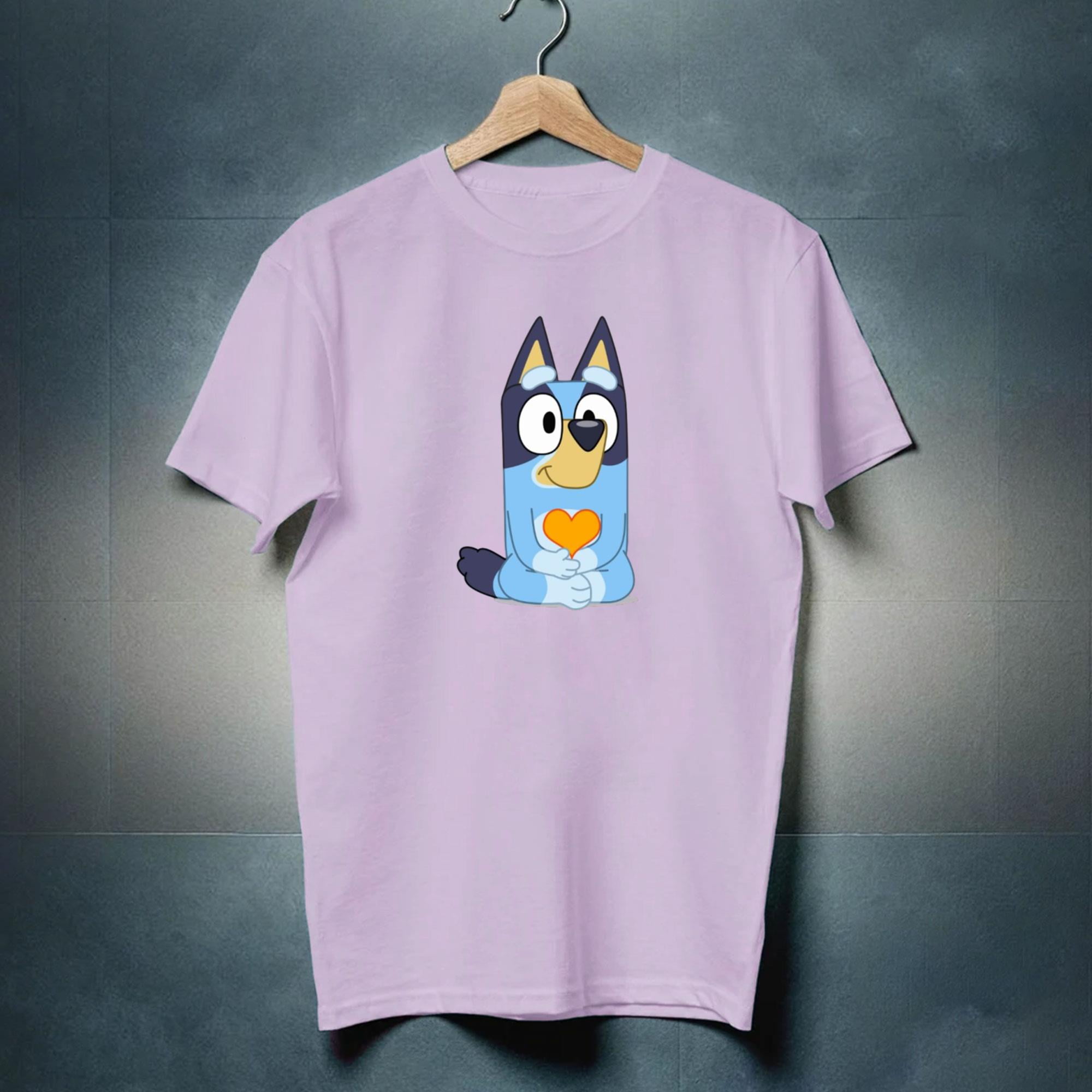Classic Bluey With Heart Artwork Shirt - Limited Edition - Walmart.com