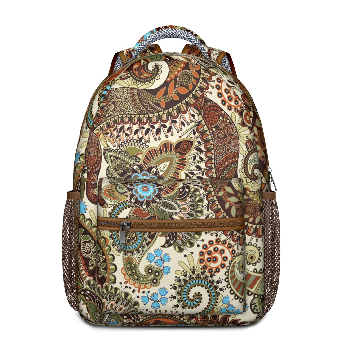 Classic Bohemian Paisley Backpack - Waterproof & Breathable School Bag ...