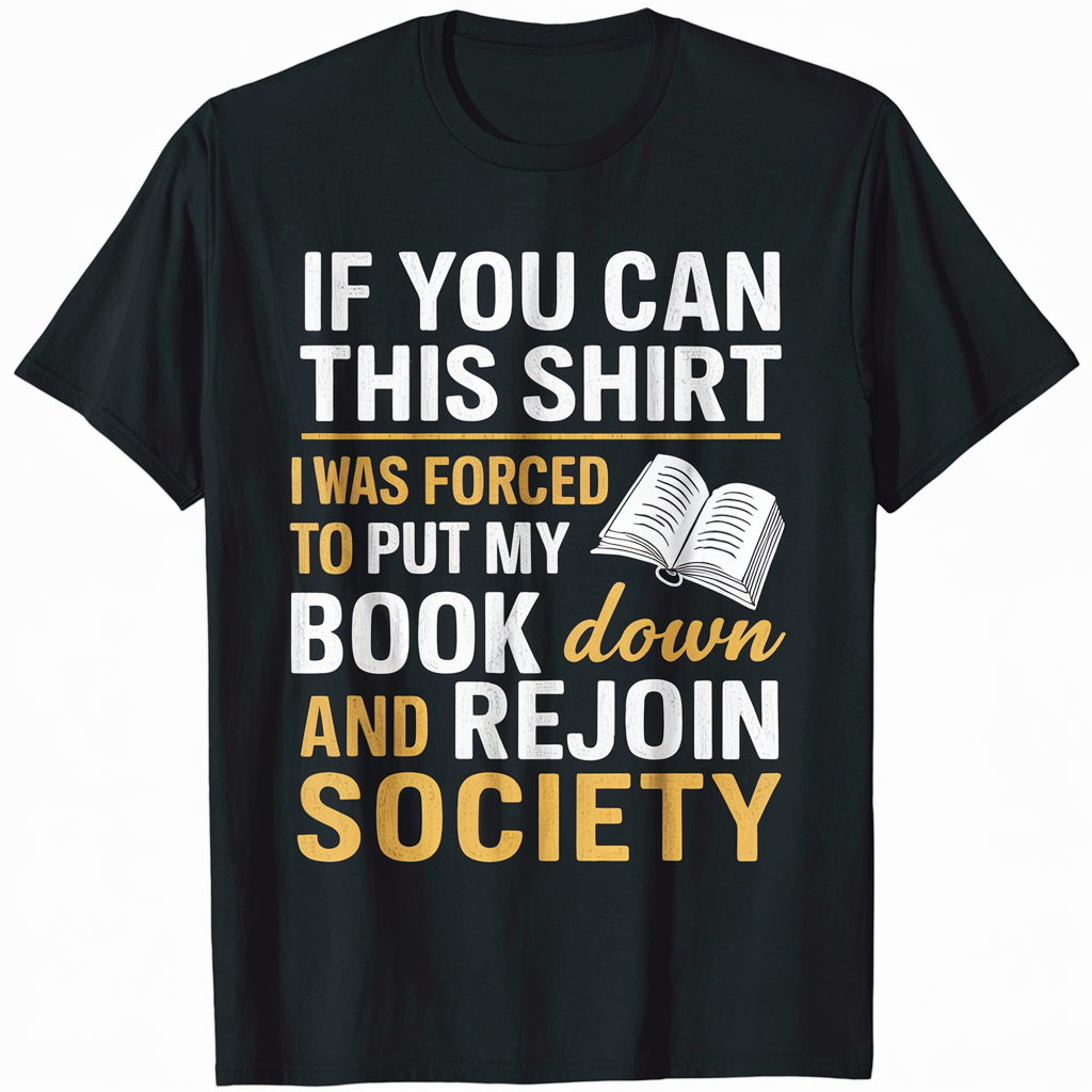 Classic Book Nerd T-Shirt Literary Enthusiast's Closet Staple - Walmart.com