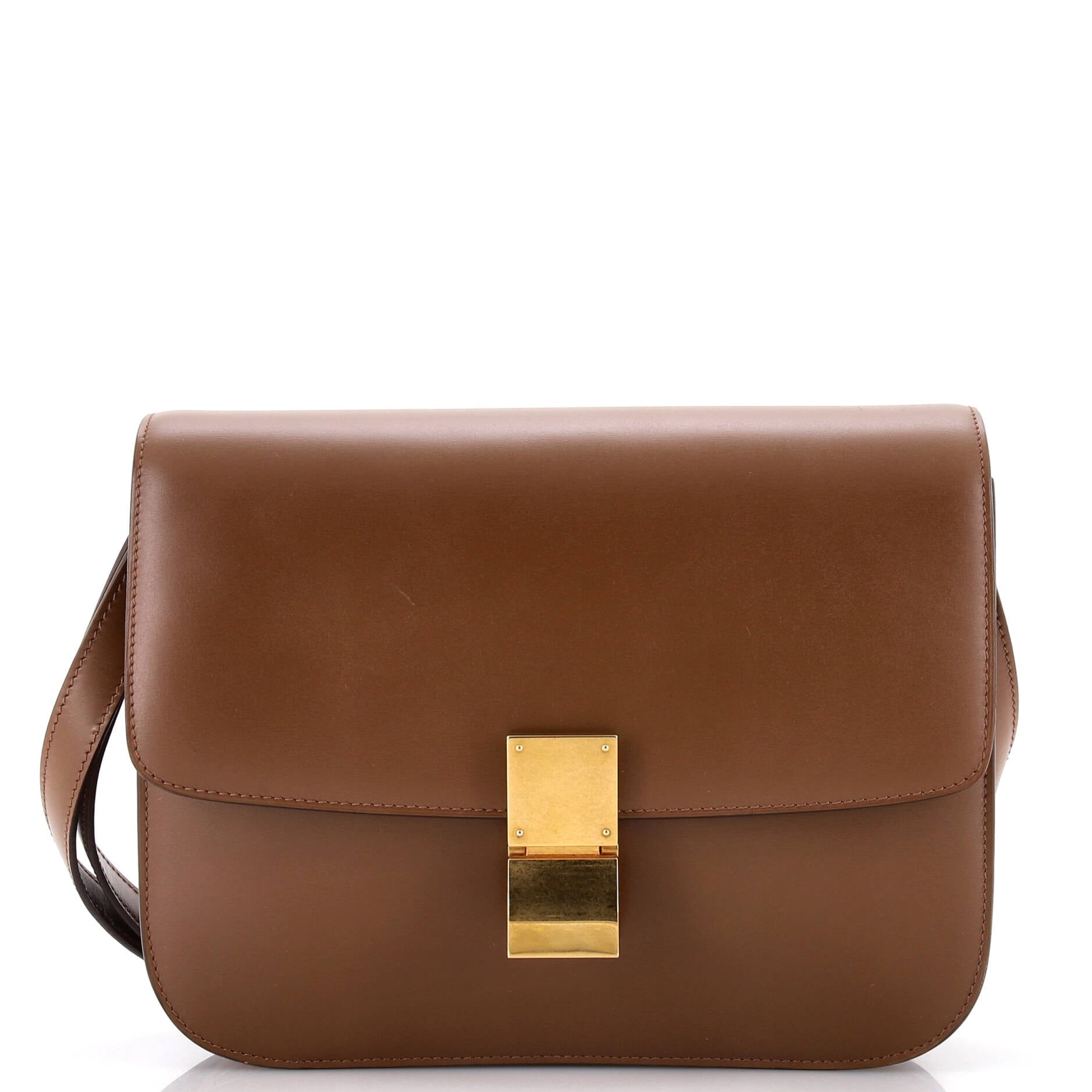 Pre-Owned CELINE Classic Box Bag Smooth Leather Medium By Rebag ...