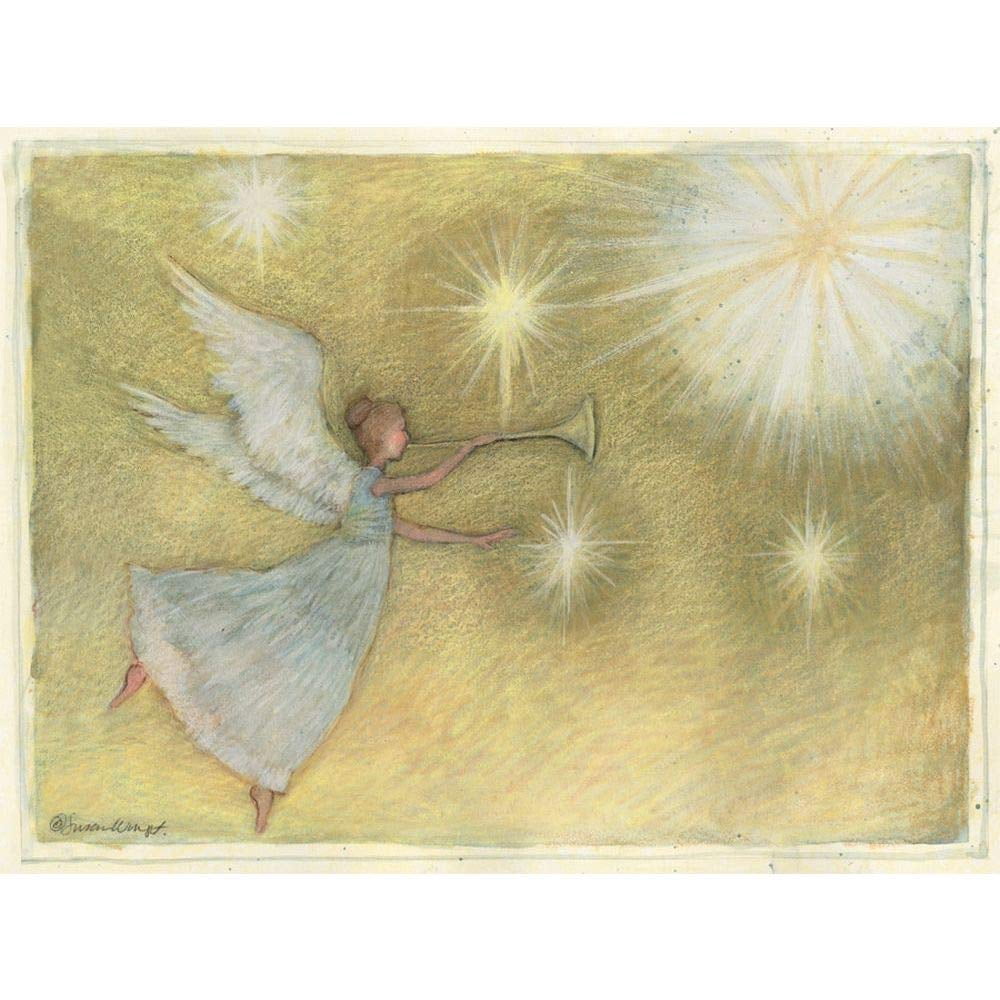Classic Boxed Cmas Cards- Golden Angel (Other) - Walmart.com