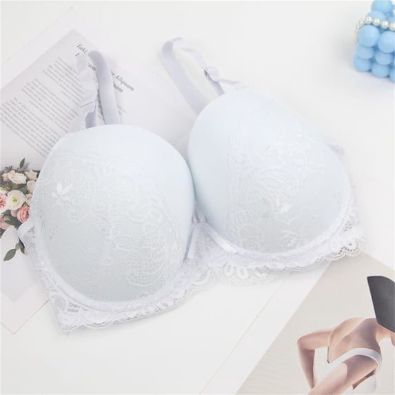 Classic Bra Set, Comfortable, Everyday Use, Tight Fit, Lace, White 80DD ...