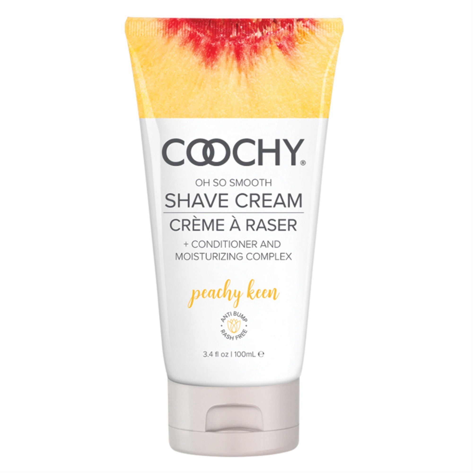 COOCHY Anti-Razor Bumps Intimate Free Leg Shave Cream - Peachy Keen, 3. ...