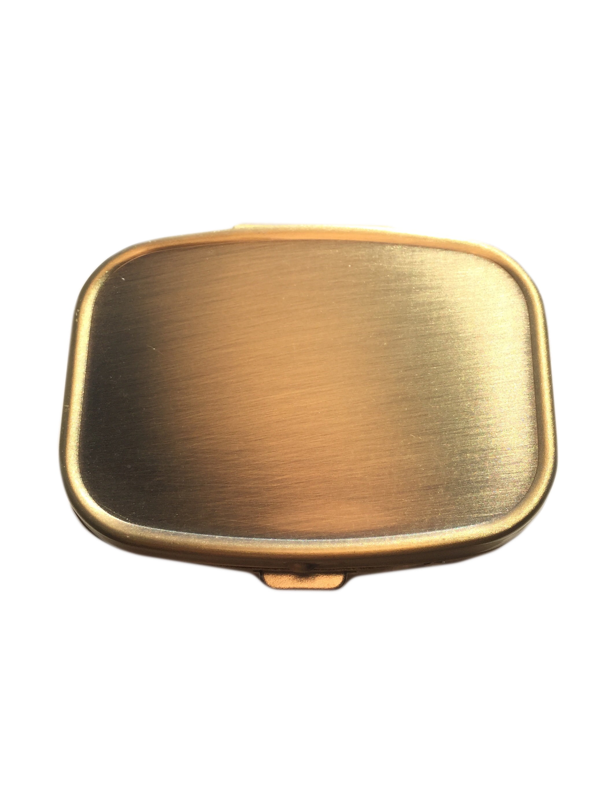 Pill Buddy Classic Brass Pocket Travel Pill Box, 2 Section, 2.2 x 1.6 x ...