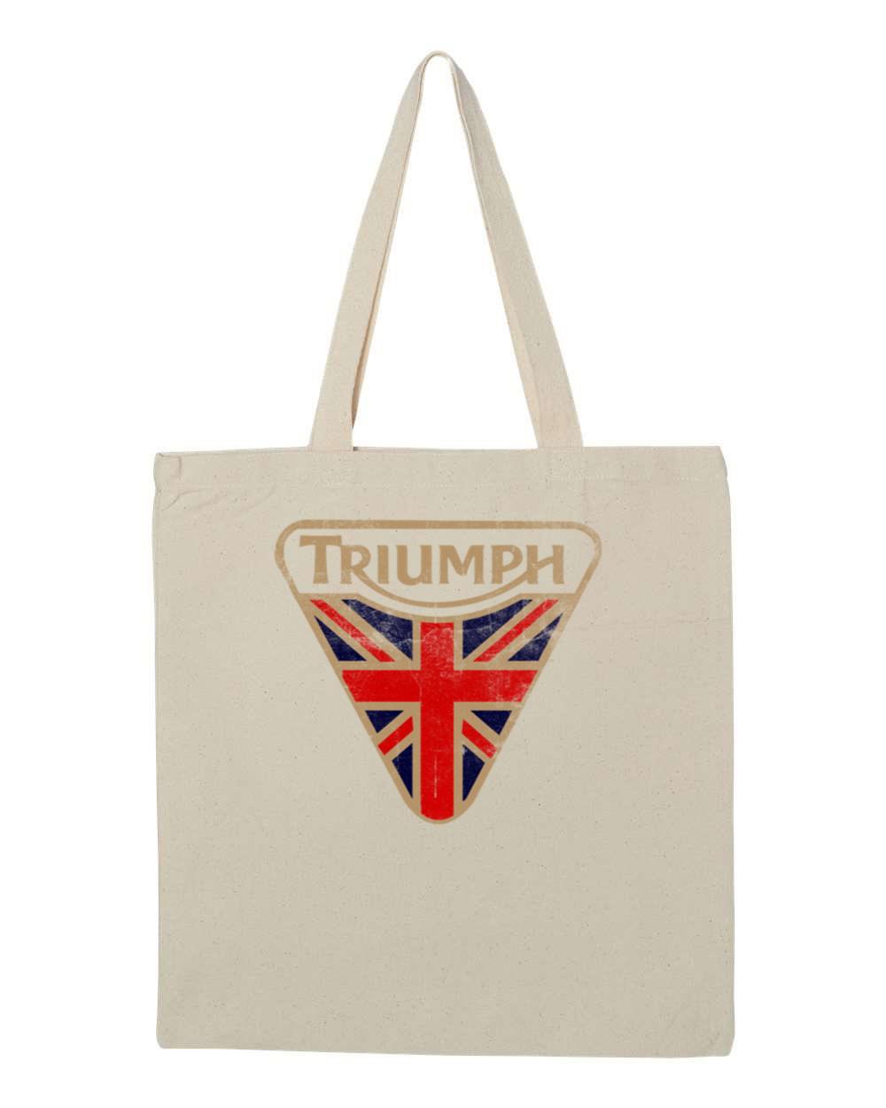 Classic British Rider Style With Triumph Motorcycle Fan Tote Bag ...