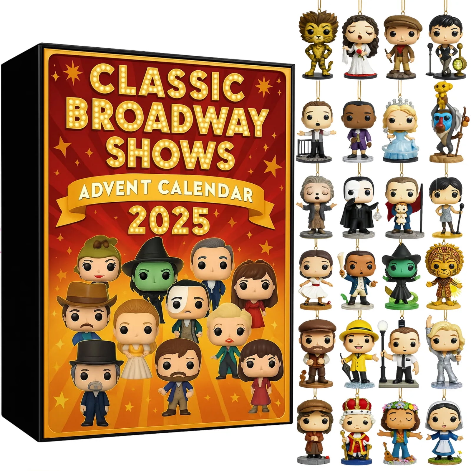 Classic Broadway Shows Advent Calendar 2025 – 24 Popular Roles in ...