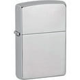 Classic Brushed Chrome Pocket Lighter - Windproof & Refillable Flip-Top ...