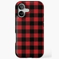 Classic Buffalo Plaid Pattern Red Black Holiday Case with iPhone 17 to ...