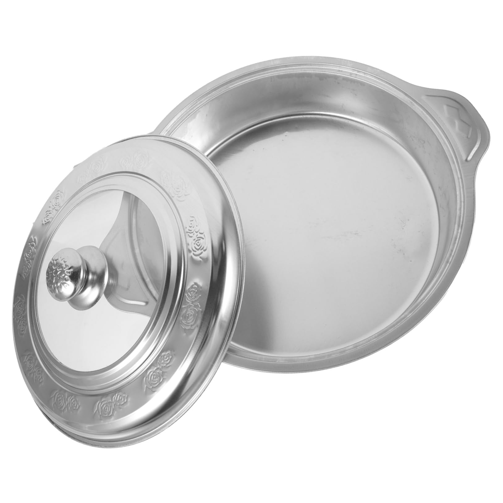 Classic Buffet Food Holder Stainless Steel Tray with Lid for Canteens ...