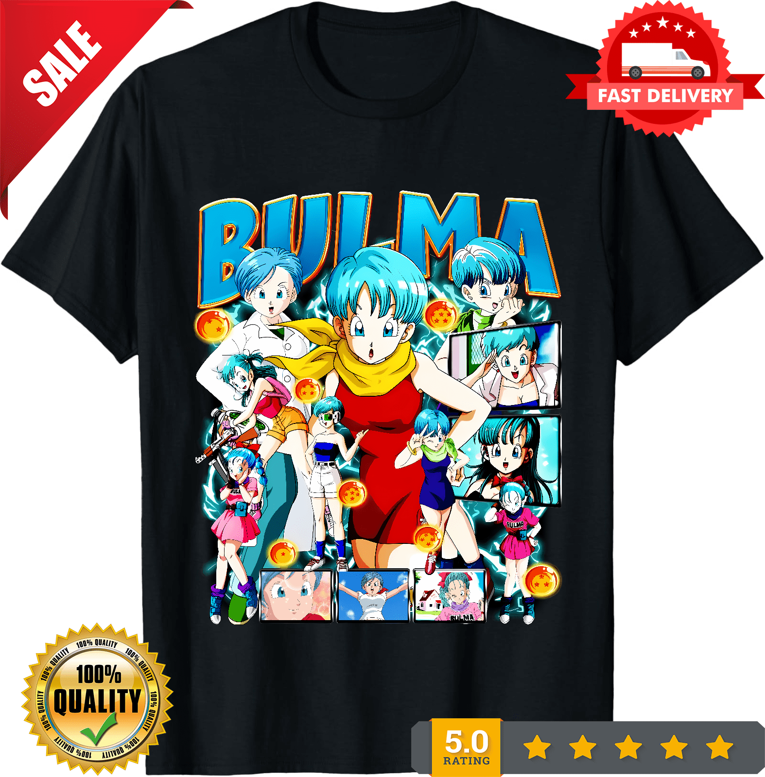 Classic Bulma T-Shirt, NEW INSTOCK-TH71164 - Walmart.com