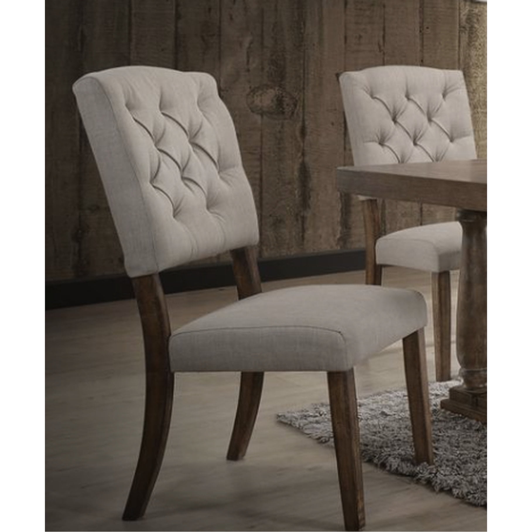 Classic Button Tufting & Comfortable Seat - Formal Dining with a ...